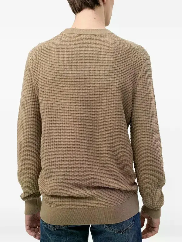 BOSS Basket-weave Crew-neck Sweater