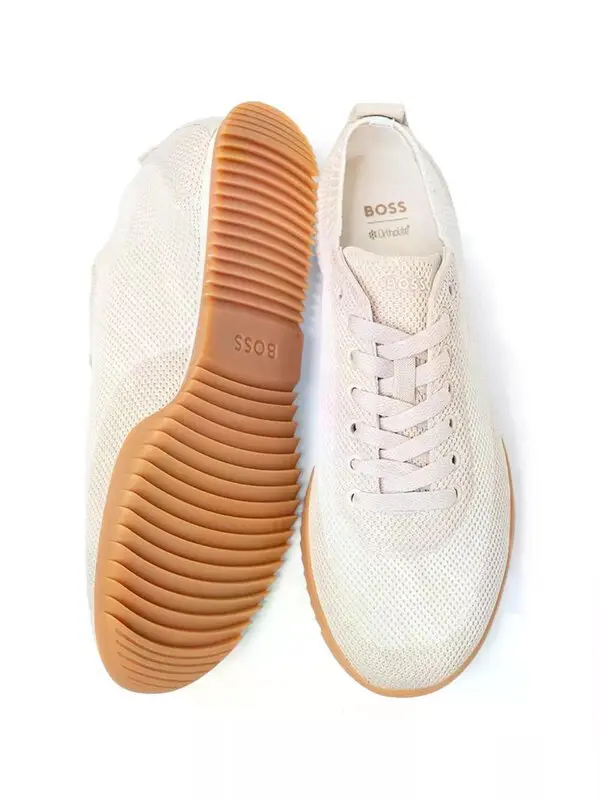 BOSS Logo-embroidered Knit Sneakers
