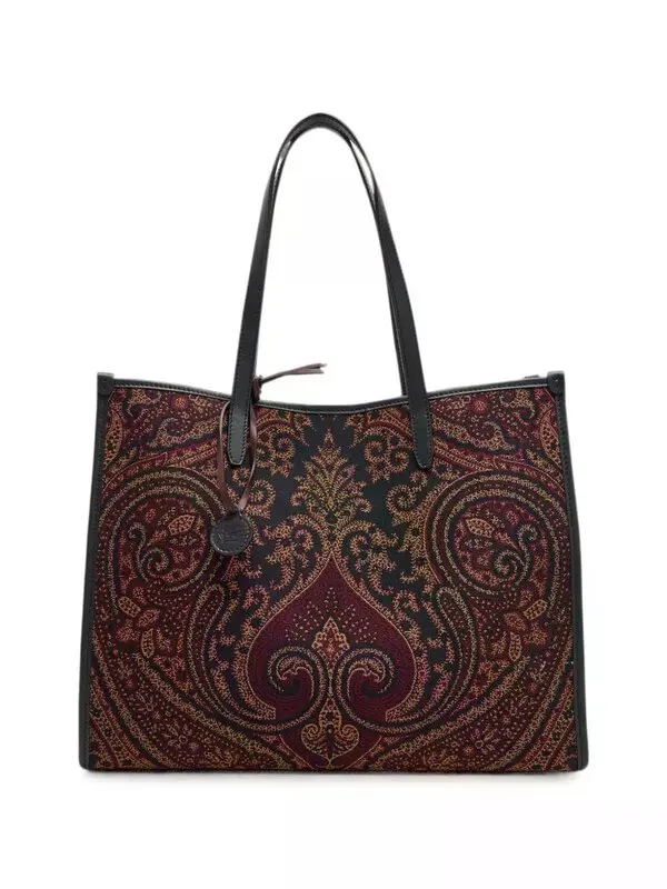 Etro Lovelter Leather Tote Bag - Red