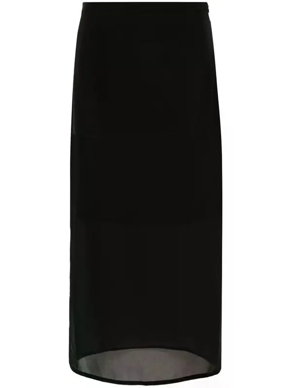Sportmax Semi-sheer Panel Midi Skirt