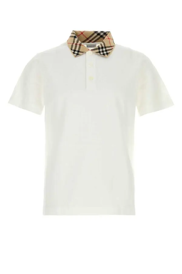Burberry Piquet Polo Shirt - White
