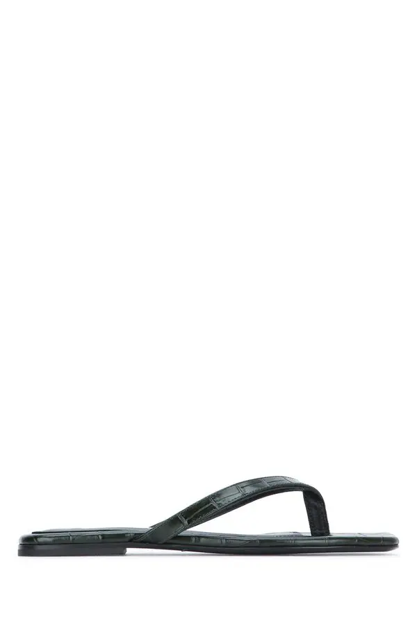 TOTEME Croc-effect Flip Flops - Multicolor