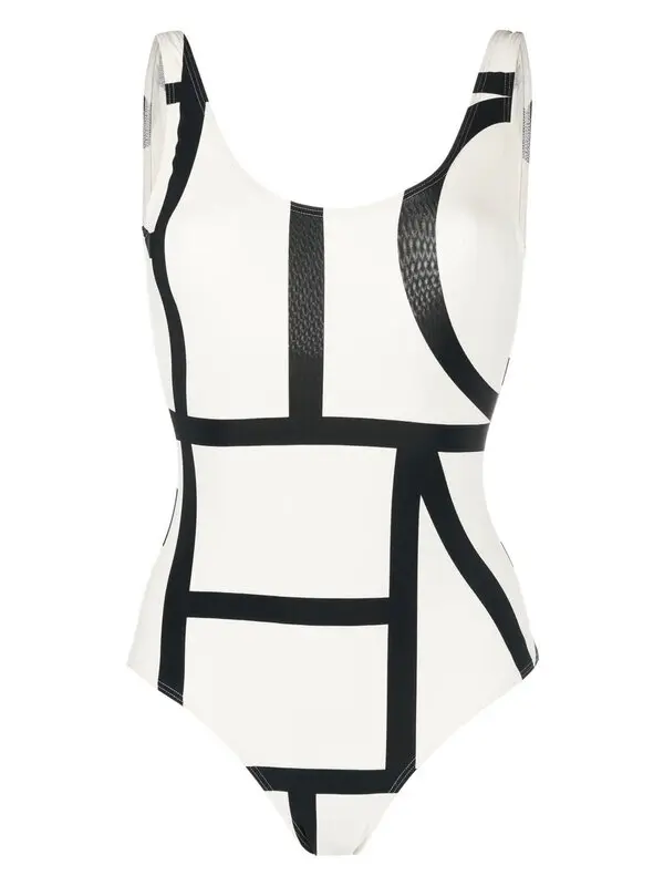 TOTEME Monogram One Piece Swimsuit - Multicolor
