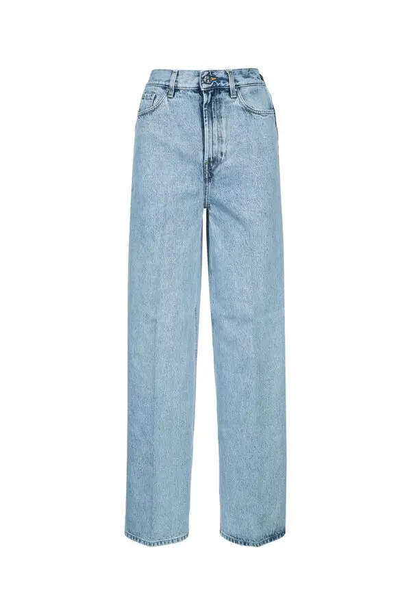TOTEME Wide Leg Denim Jeans - Multicolor
