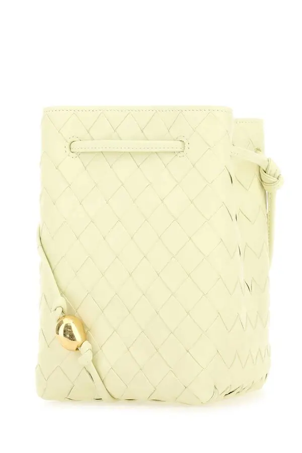 Bottega Veneta Woven Leather Bucket Bag - Yellow