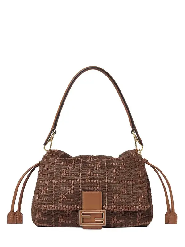 Fendi Sellier Brown Medium Baguette Mamma Bag - Multicolor