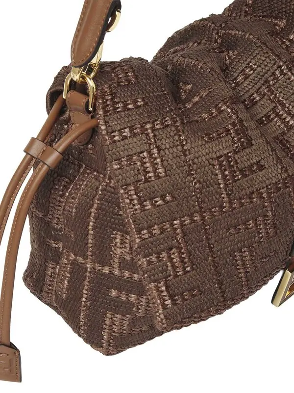 Fendi Sellier Medium Raffia Baguette Bag