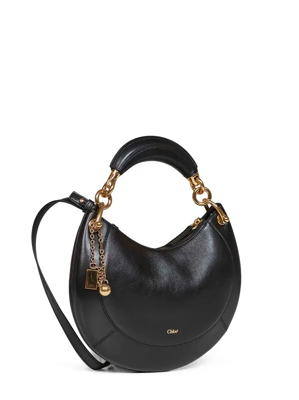 Chloé Small Hobo Bag In Black Nappa Leather - Multicolor