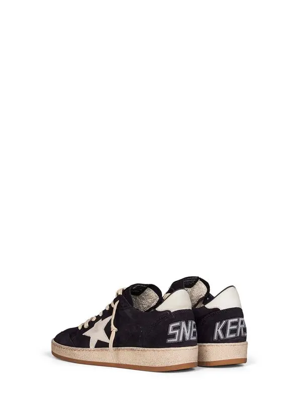 GOLDEN GOOSE Dark Blue Suede Ball Star Sneakers