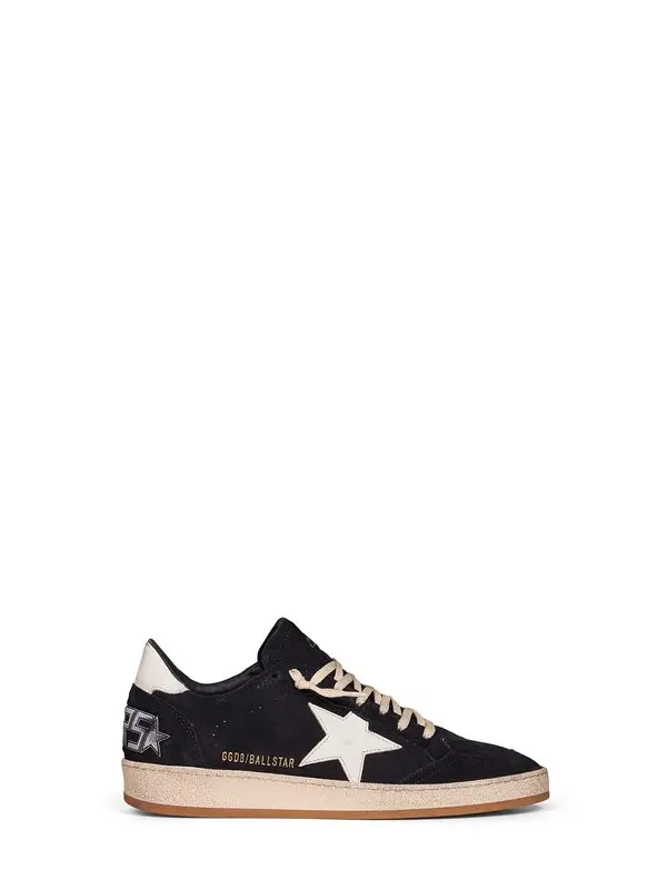 GOLDEN GOOSE Dark Blue Suede Ball Star Sneakers - Multicolor