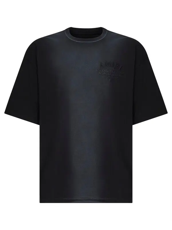 Amiri Black Cotton Jersey Arts District Oversized T-shirt
