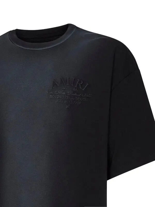 Amiri Black Cotton Jersey Arts District Oversized T-shirt