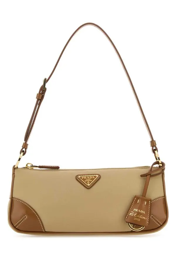 Prada Camel Re-nylon Re-edition 2002 Shoulder Bag - Brown