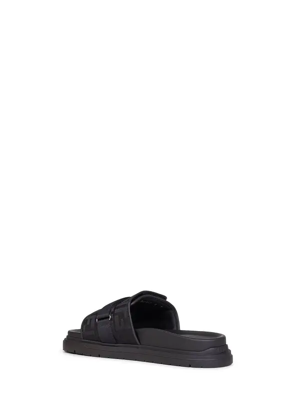 Fendi Black Chunky Slides
