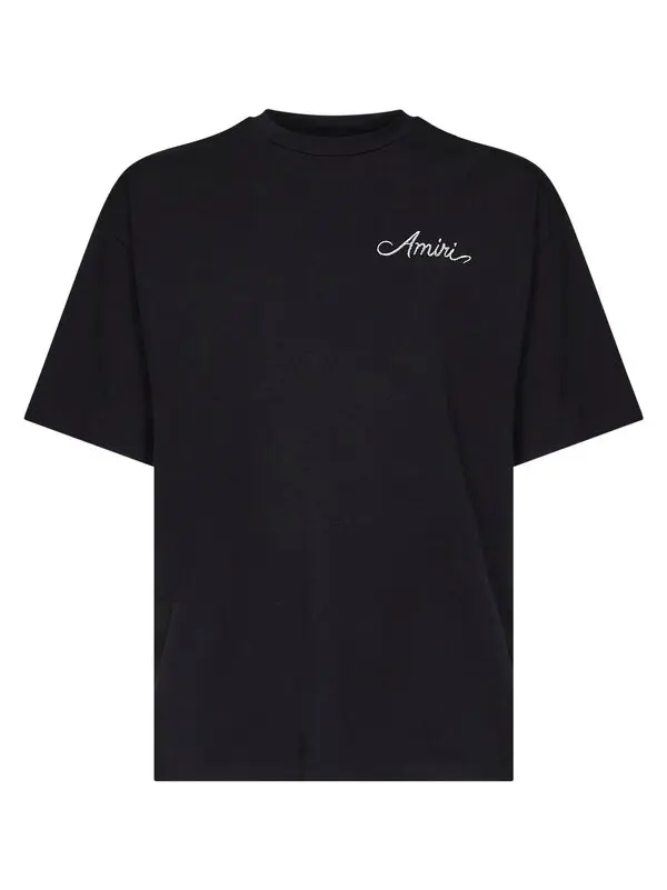 Amiri Black Jersey Ma Quad Checkerboard T-shirt
