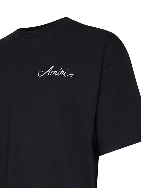 Amiri Black Jersey Ma Quad Checkerboard T-shirt
