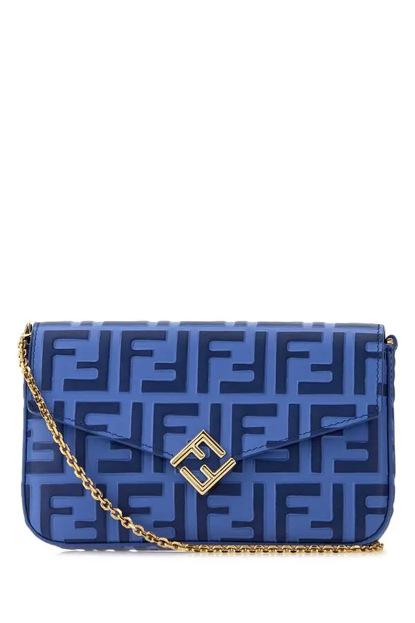 Fendi Leather Ff Diamonds Wallet