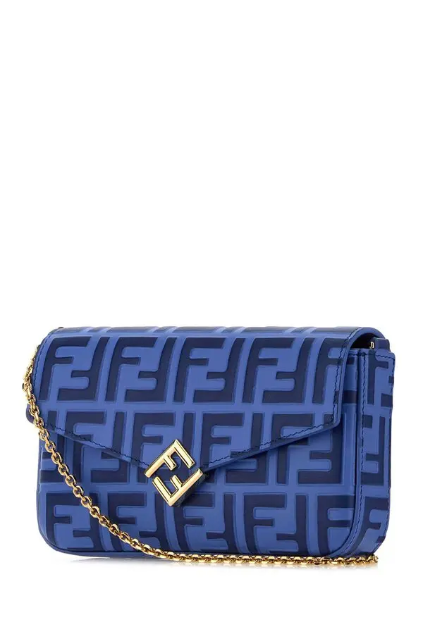 Fendi Leather Ff Diamonds Wallet