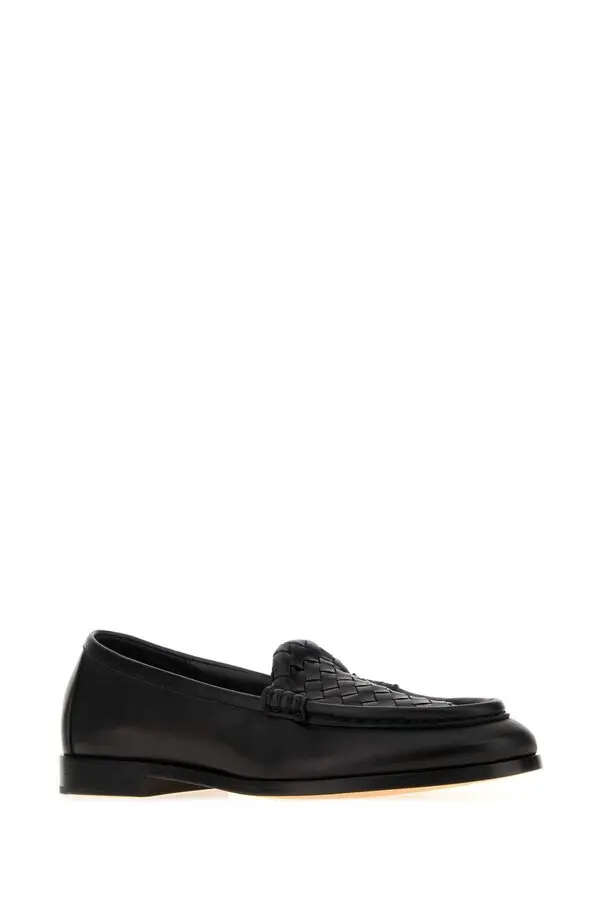 Bottega Veneta Leather Silenzio Loafers - Black