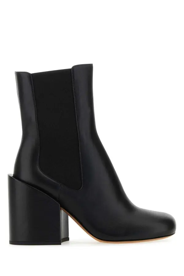 Sportmax Leather Ankle Boots With High Heel