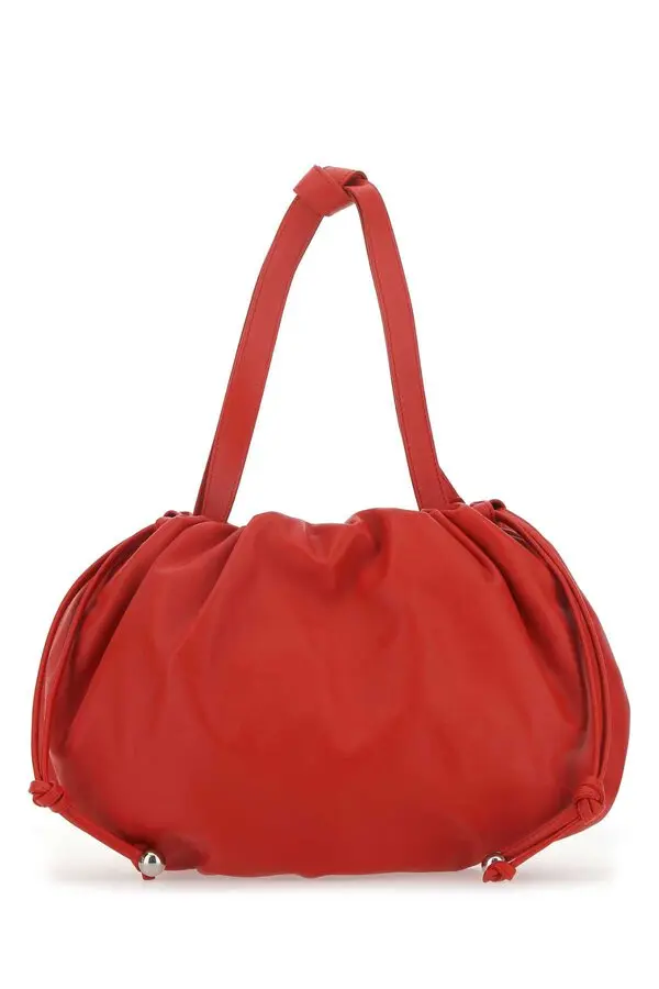 Bottega Veneta Nappa Leather Medium Bulb Handbag - Red