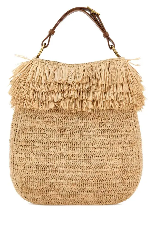 Saint Laurent Raffia Roady Shopping Bag