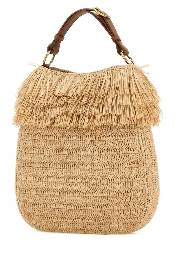 Saint Laurent Raffia Shopping Bag