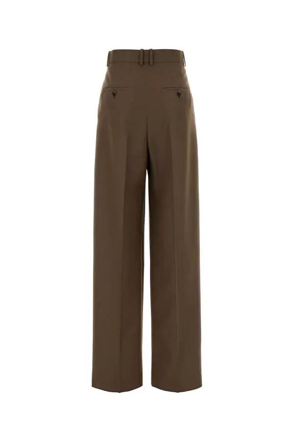 Saint Laurent Wool Blend Wide-leg Pants