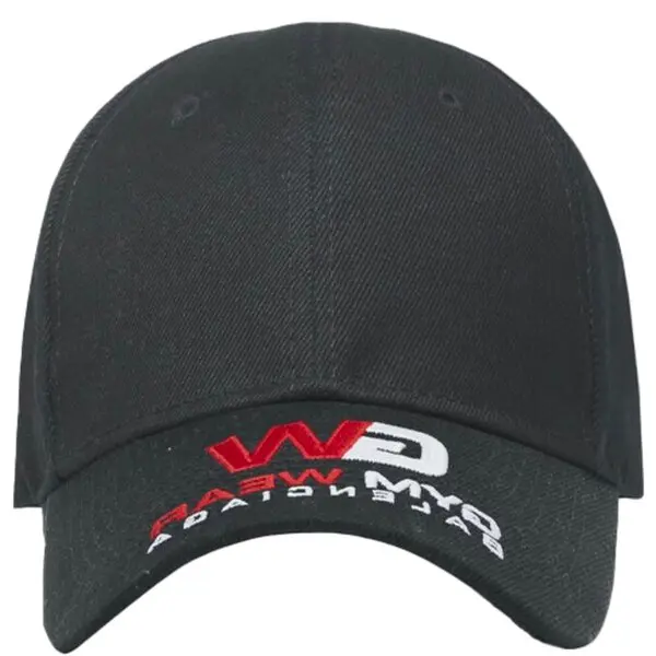 Balenciaga Gym Wear Canvas Baseball Cap - Black