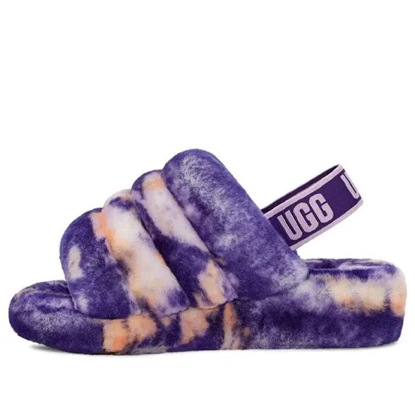 UGG Fluff Yeah Slide Marble - Purple/white