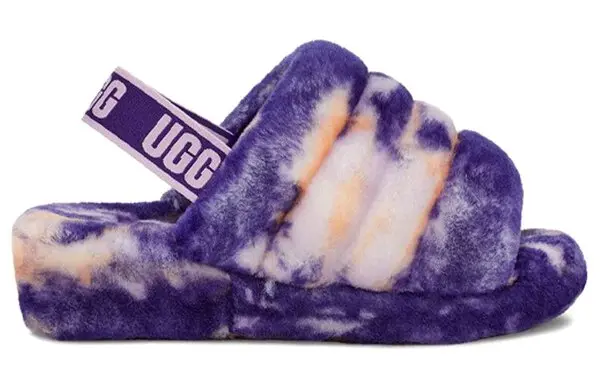 UGG Fluff Yeah Slide Marble - Purple/white