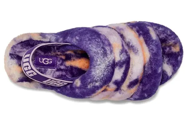UGG Fluff Yeah Slide Marble - Purple/white