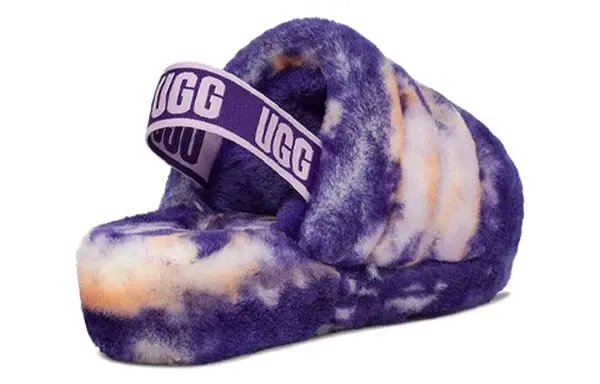 UGG Fluff Yeah Slide Marble - Purple/white