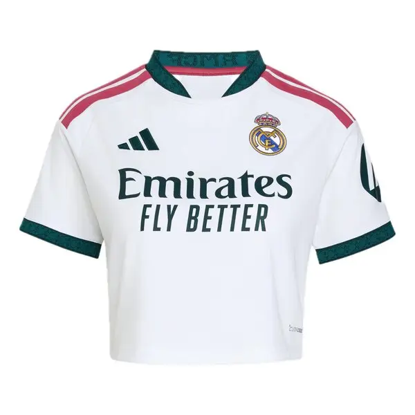 Adidas Real Madrid 26/27 Home Cropped Jersey - White