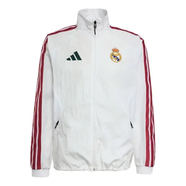Adidas Real Madrid Anthem Jacket - White