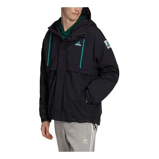 Adidas Zipper Design Adjustable Hooded Jacket