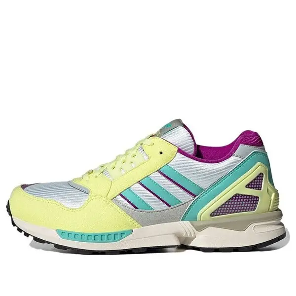 Adidas Zx 9000 Citrus Multi Sneakers - Silver/yellow/blue