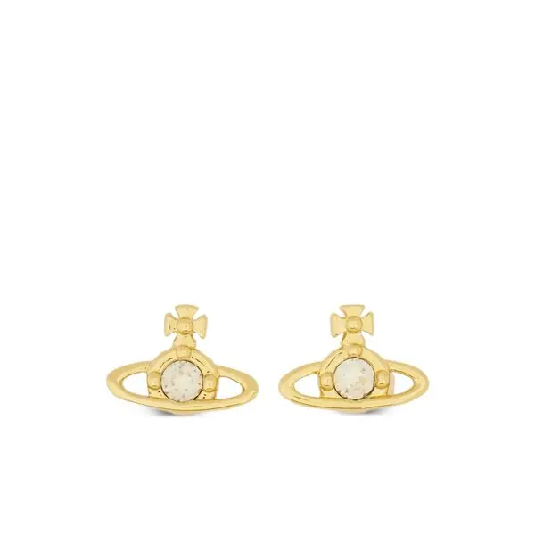 VIVIENNE WESTWOOD Signature Orb Faux Pearl Stud Earrings - Gold