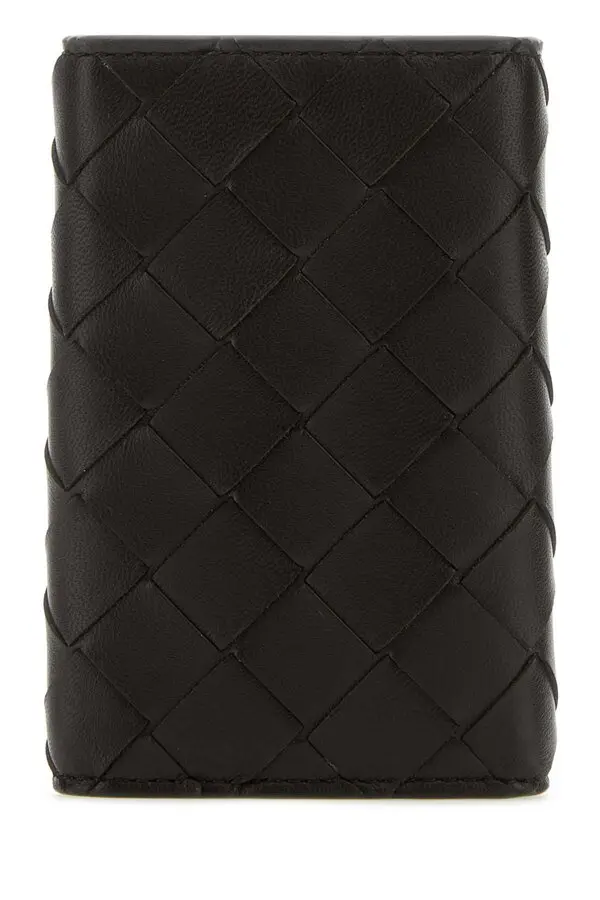 Bottega Veneta Dark Nappa Leather Keyring Case