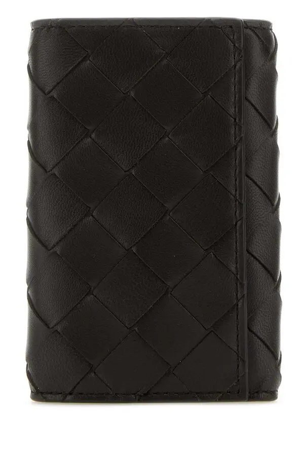 Bottega Veneta Dark Nappa Leather Keyring Case - Brown