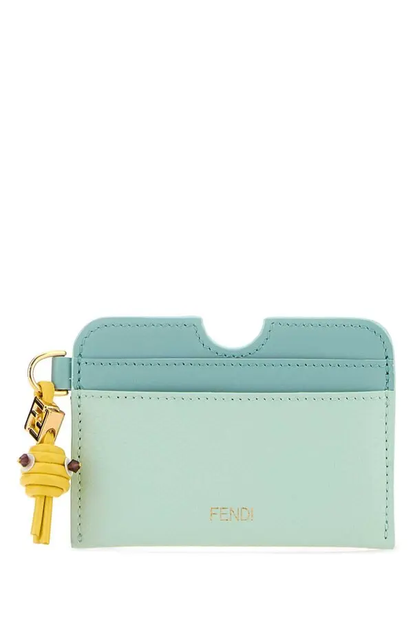 Fendi Two-tone Leather Card Holder