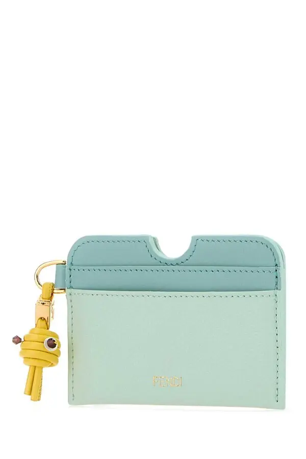 Fendi Two-tone Leather Card Holder