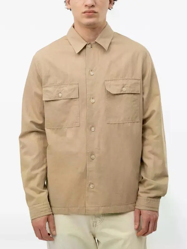 Hugo Button-up Chest-pocket Shirt Jacket
