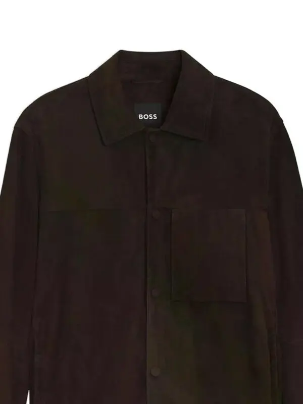 BOSS Suede Panelled Jacket