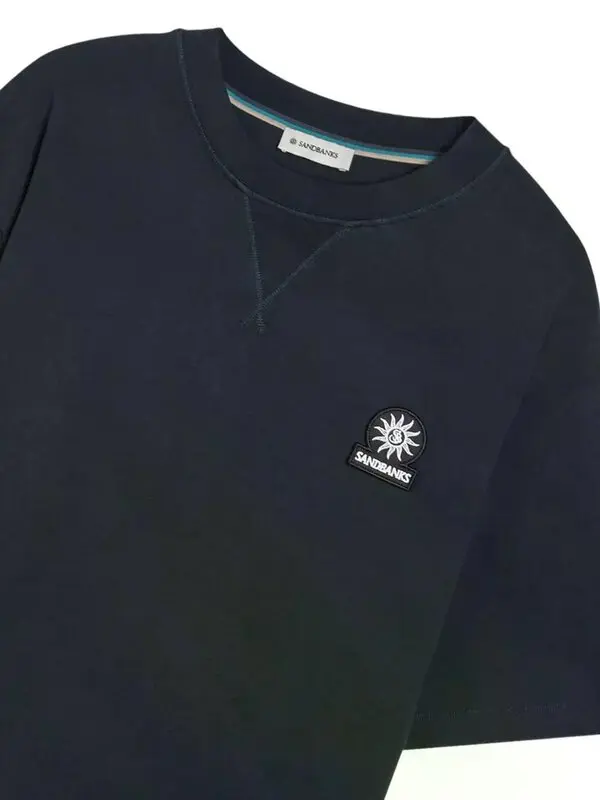 SANDBANKS Logo-patch V-stitch T-shirt