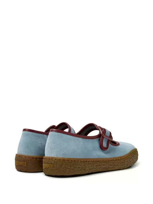 Camper Peu Terreno Suede Ballet Flats - Blue