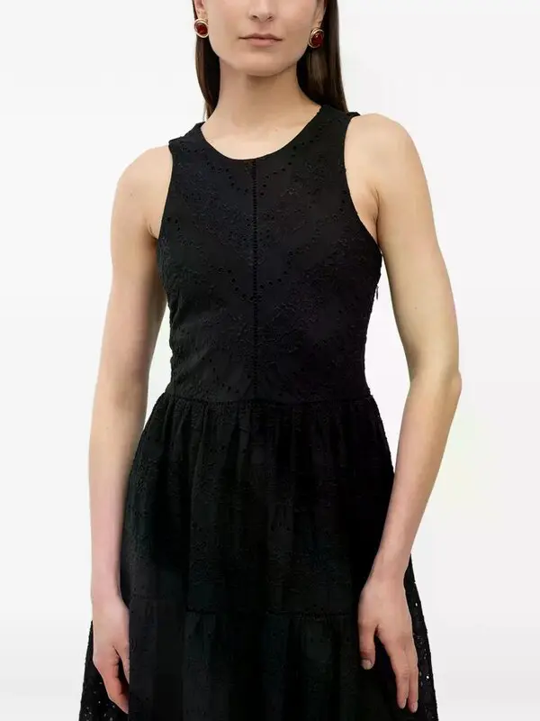 BOSS Broderie Anglaise Tiered Maxi Dress
