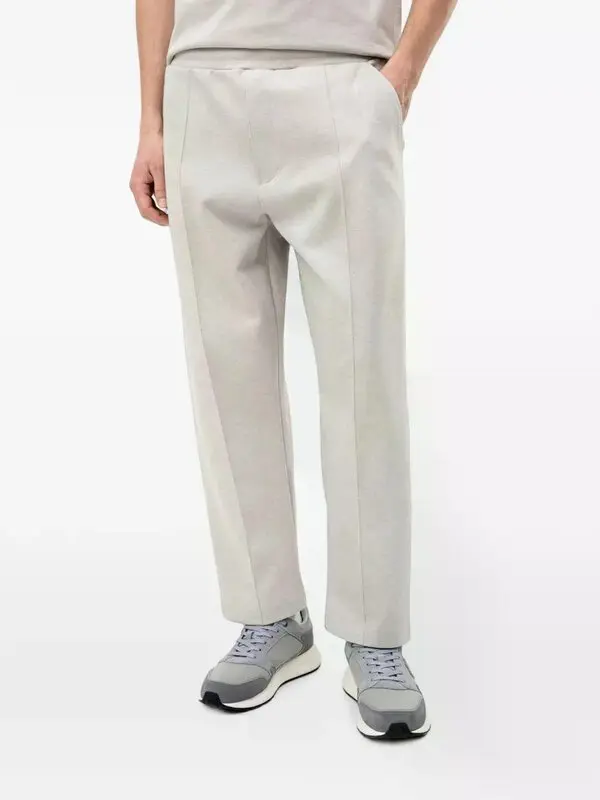 BOSS Pin-tucked Elasticated-waist Trousers