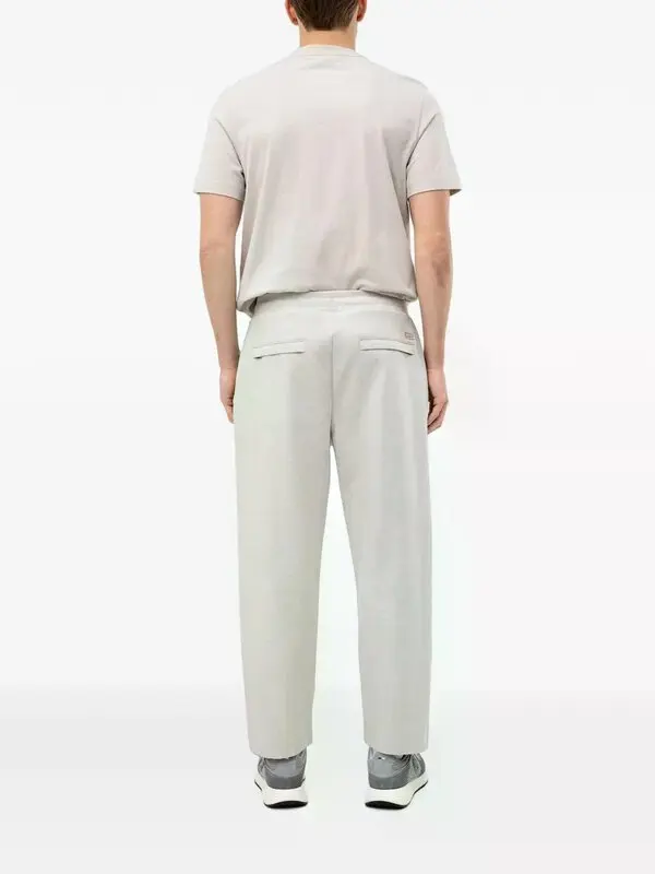 BOSS Pin-tucked Elasticated-waist Trousers