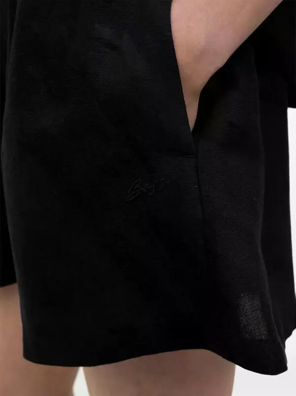 BOSS Linen Shorts With Elasticated Waistband